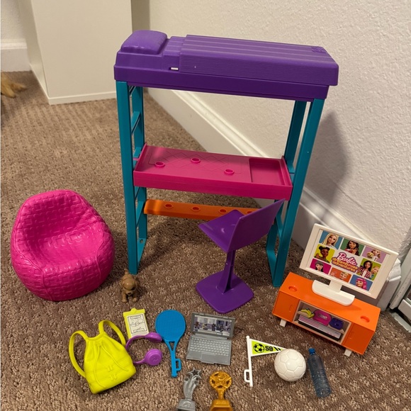 Barbie | Toys | Barbie Colorful Loft Playset With Accessories | Poshmark